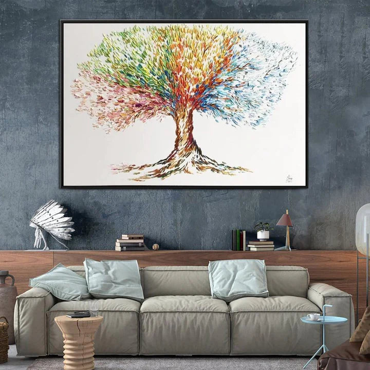 Colourful Trees Abstract Paintings For Sale – Trendgallery.art