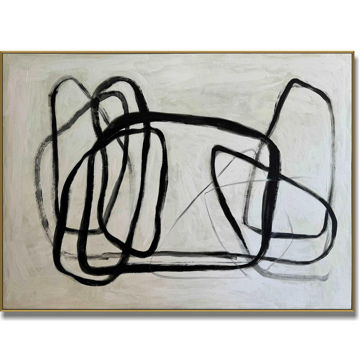 Expressive abstract loops artwork LINEAR MOTION – Trendgallery.art