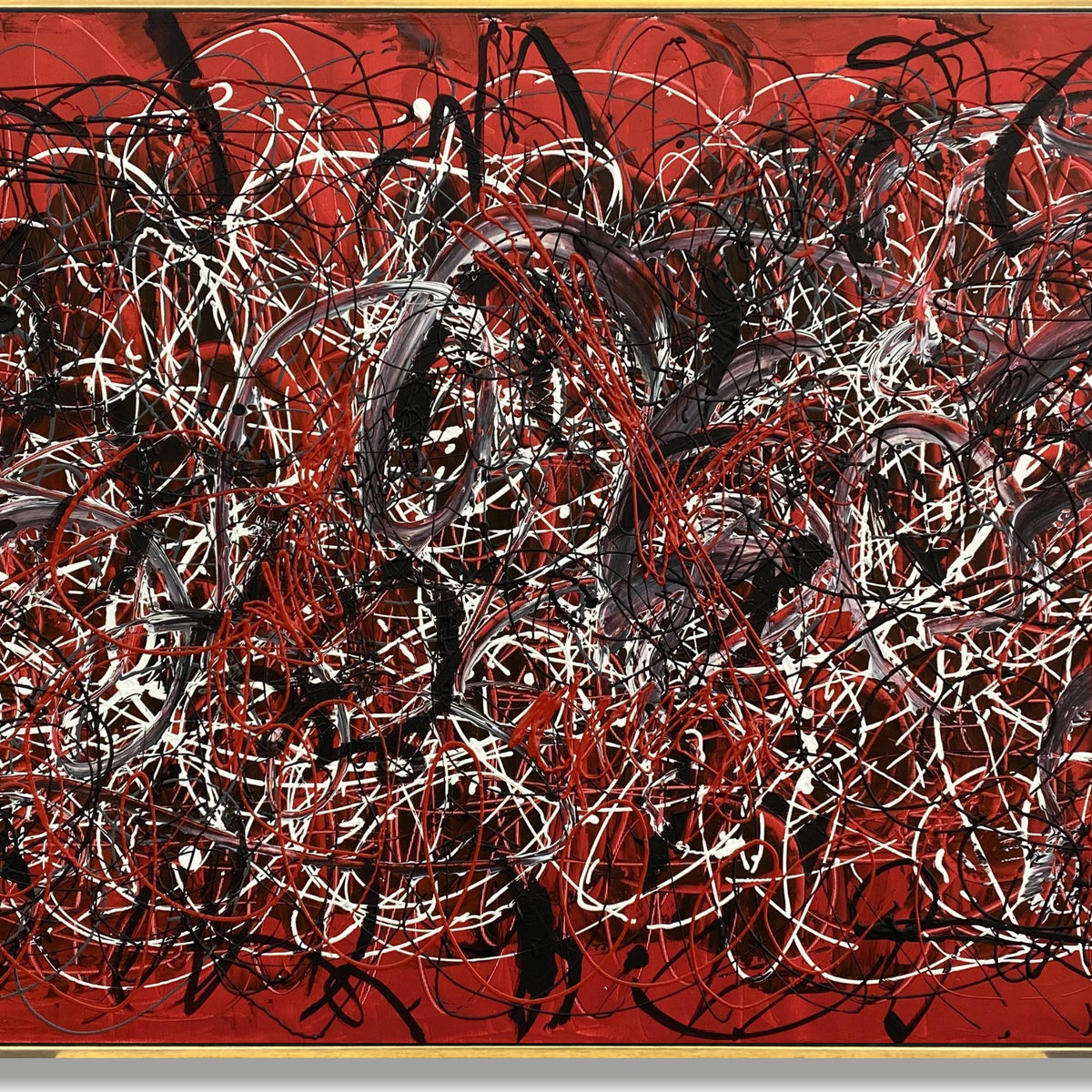 Paint flow effect art SCARLET DREAMS – Trendgallery.art