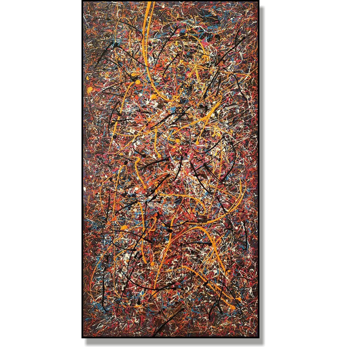Jackson Pollock Style Paintings On Canvas Original Abstract Art ...