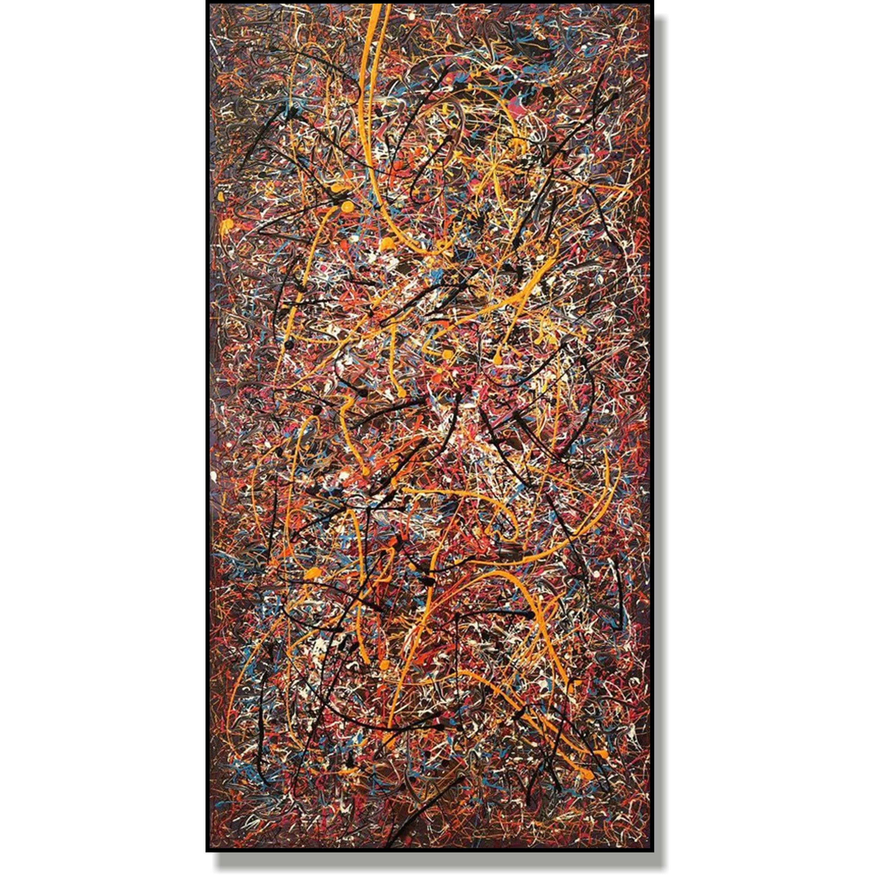 Jackson Pollock Style Paintings On Canvas Original Abstract Art ...