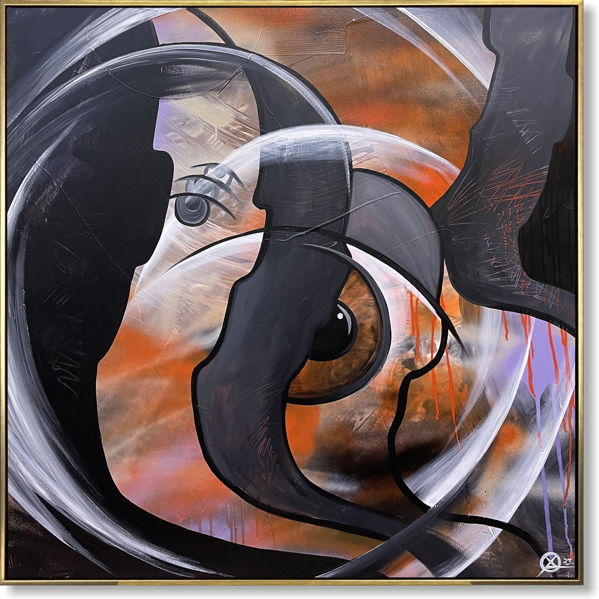 Oversize Canvas Art Large Human Abstract Painting Painting On Canvas ...