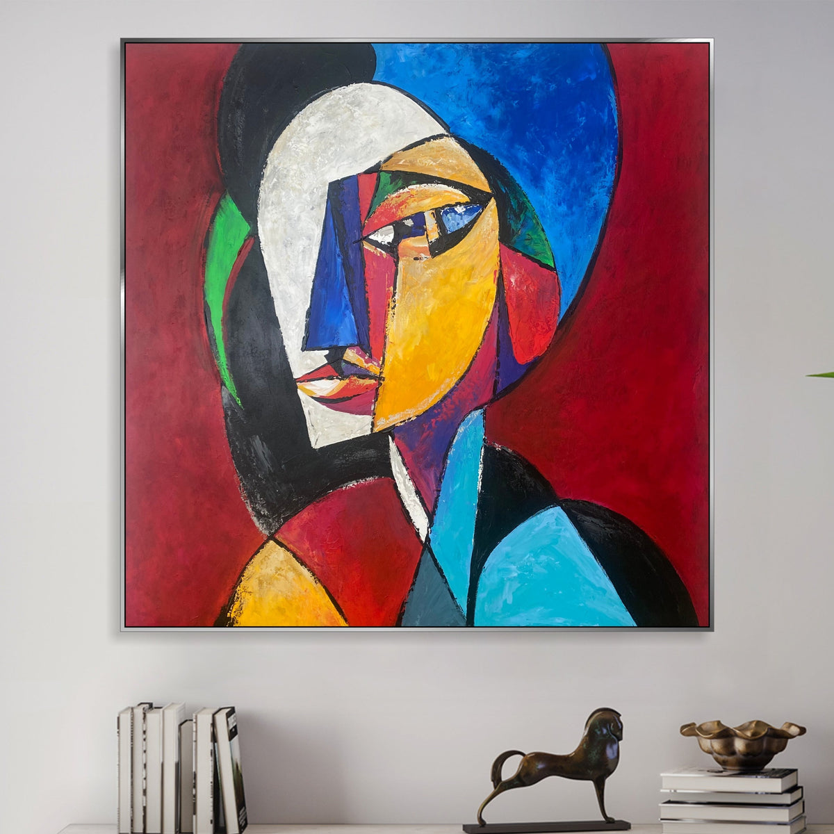 Abstract Portrait Colorful Emotions Modern Art Visual Interpretation ...
