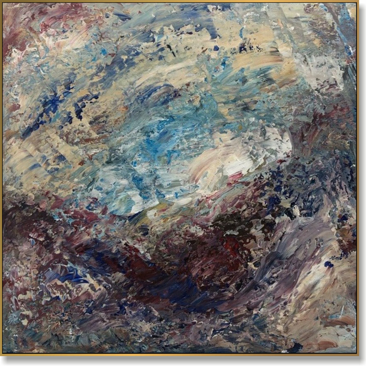 Abstract Painting Canvas Colorful Wall Art Abstract Cliff Art Painting ...