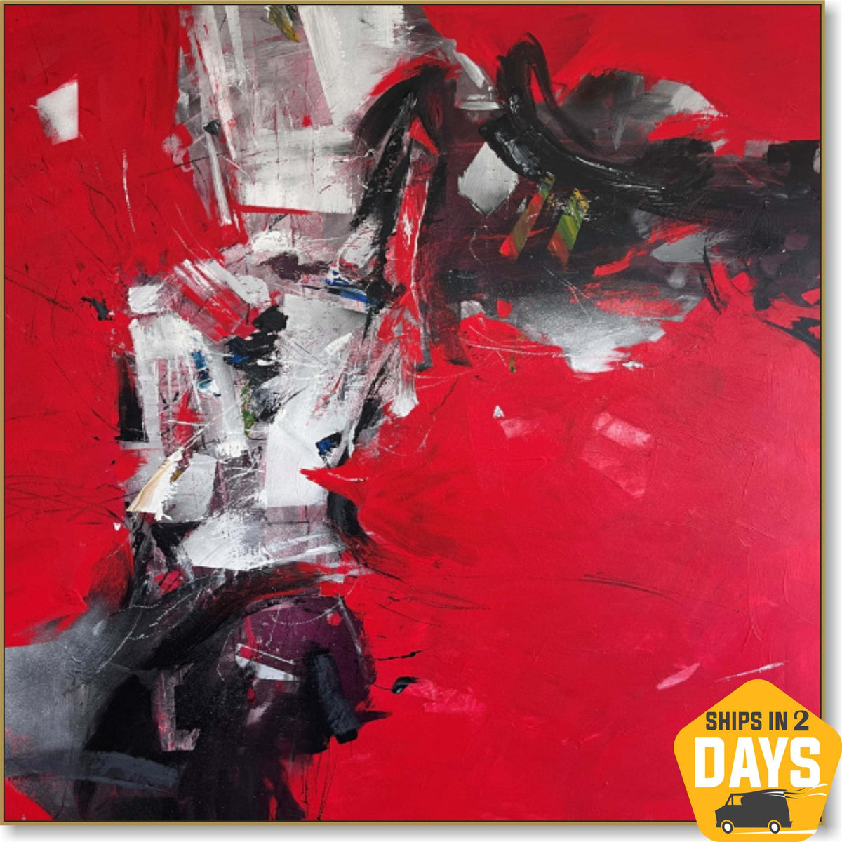 RED VERTIGO 60"x54" – Trendgallery.art
