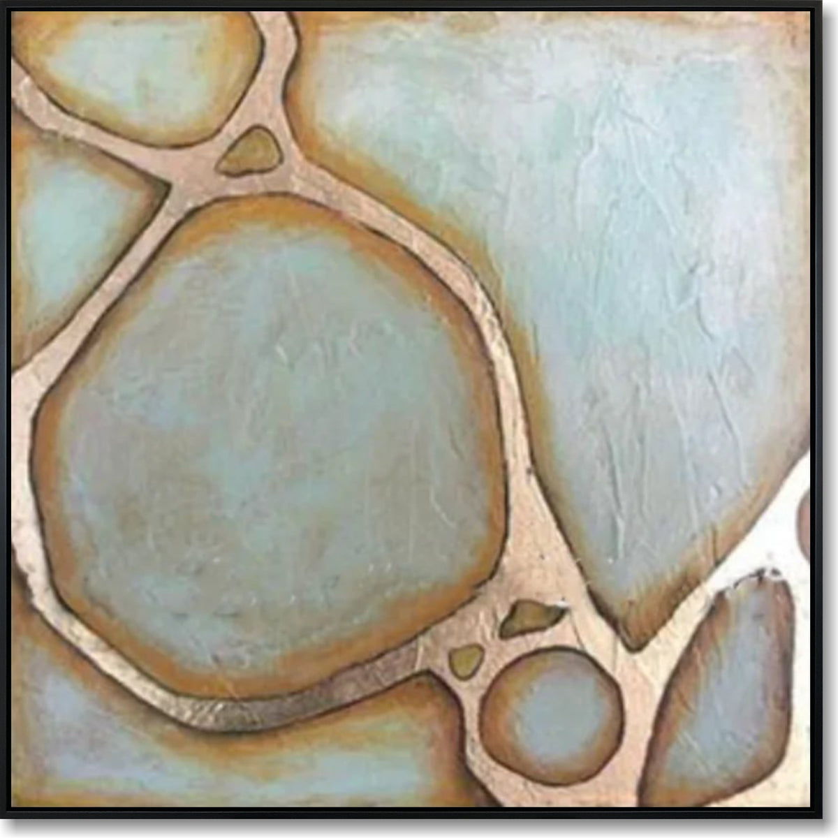 Organic Abstract Art Nature-Inspired Earth Tone Paintings on Canvas ...