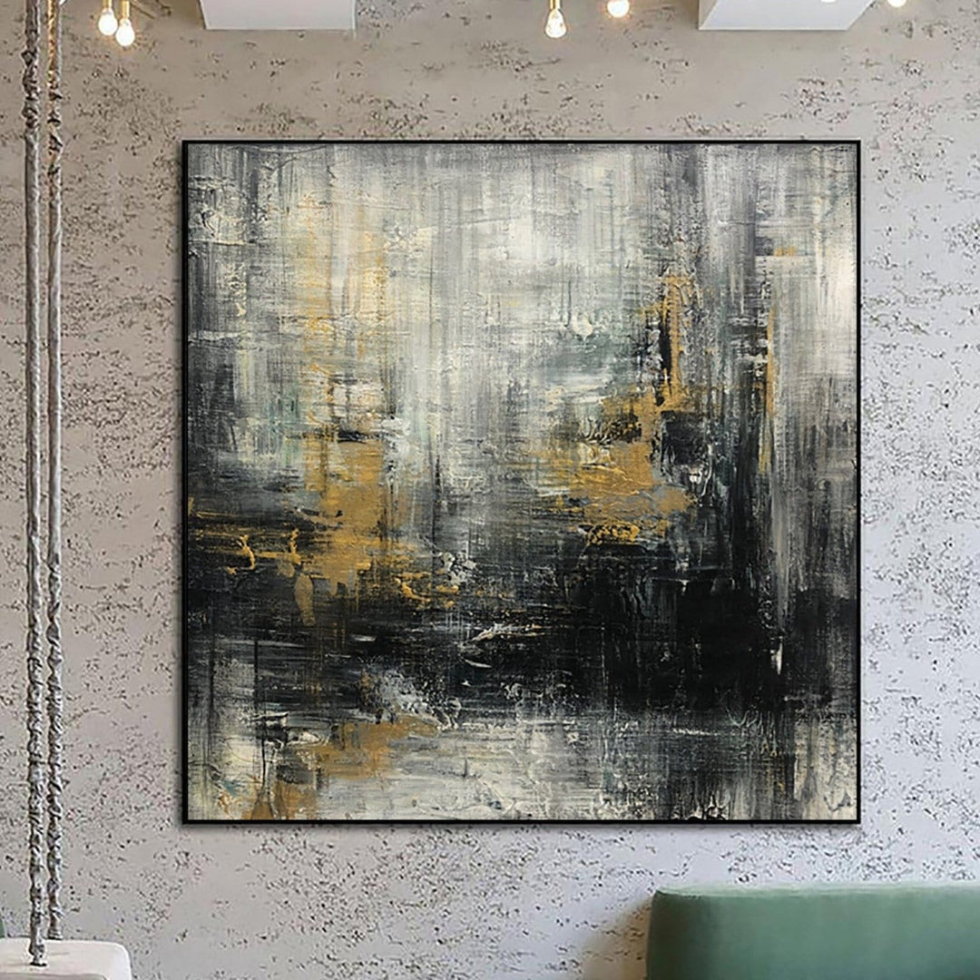 Abstract Black Art Expressionist Paintings On Canvas Oil Painting ...