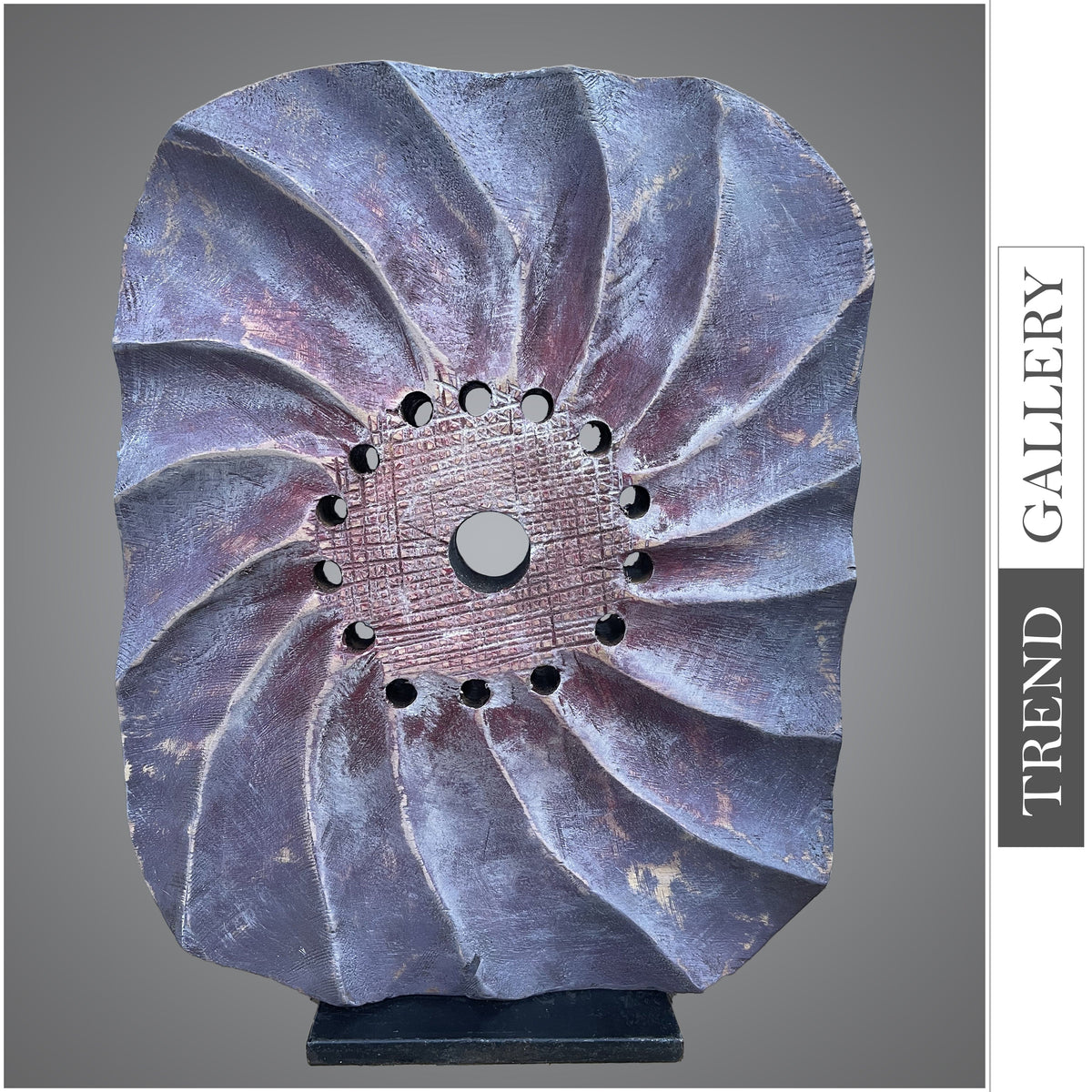 Original Violet Vortex Desktop Art Abstract Colored Wood Sculpture ...