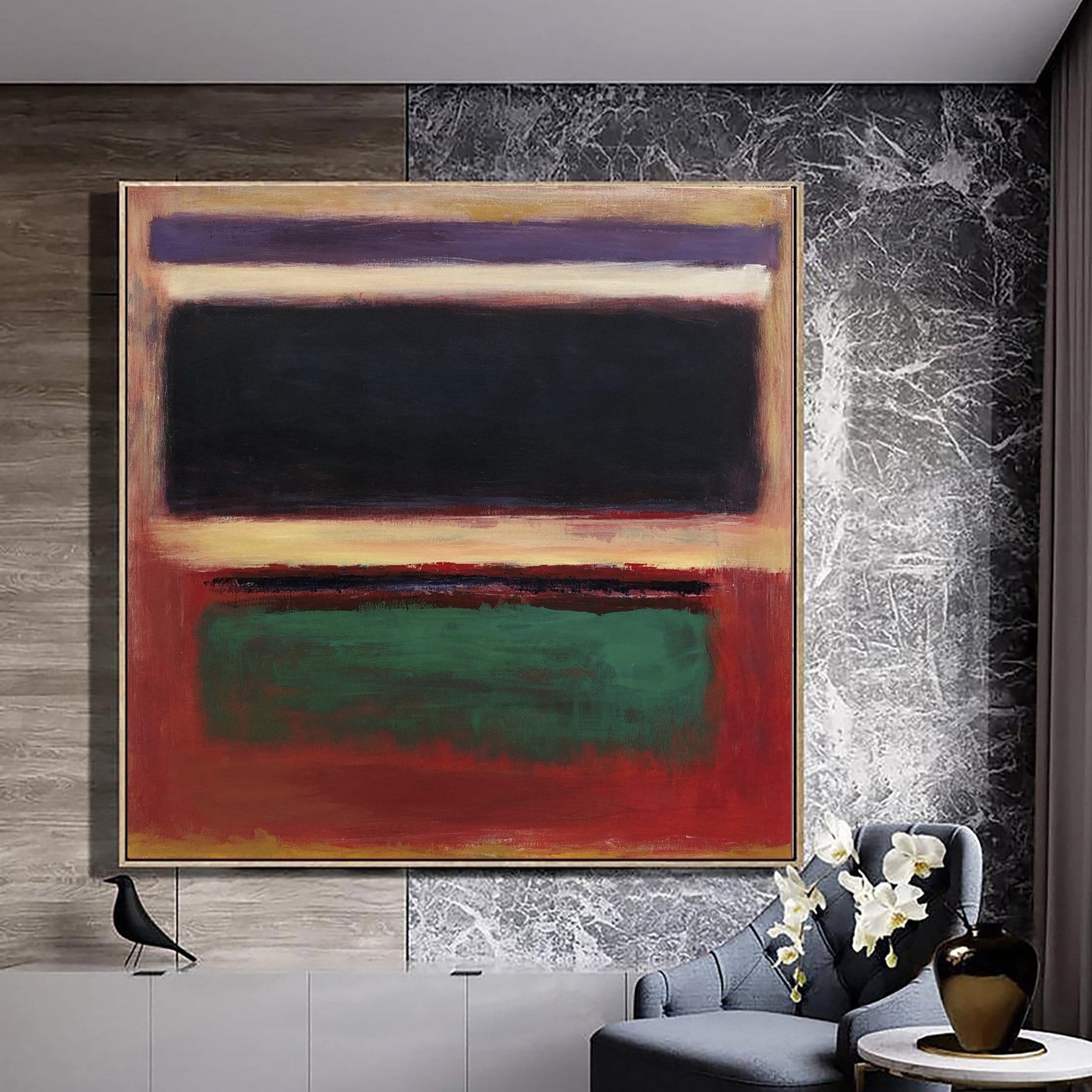 Mark Rothko Style Canvas Painting - Abstract Expressionist Textured ...